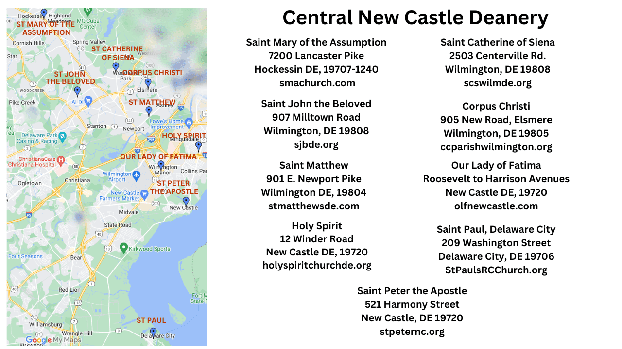 Deaneries – Diocese of Wilmington
